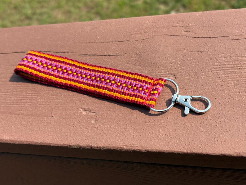 Hand Woven Wristlet With Swivel Clip - Etsy