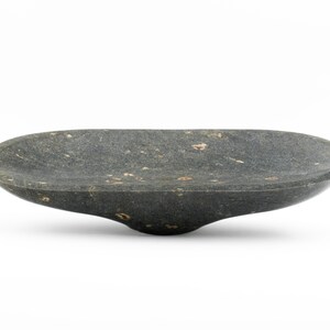 Unique Curved Stone Centerpiece - Garnet Inclusions - Handcrafted ...