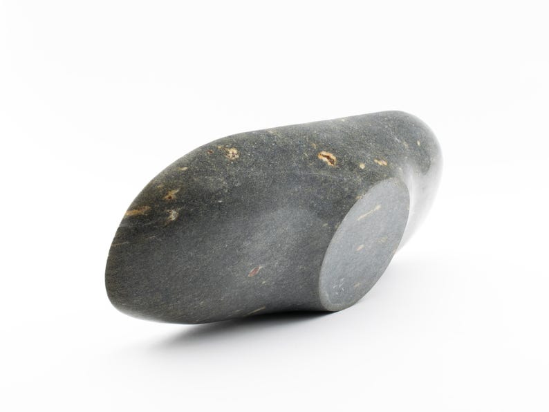 Unique Curved Stone Centerpiece - Garnet Inclusions - Handcrafted ...