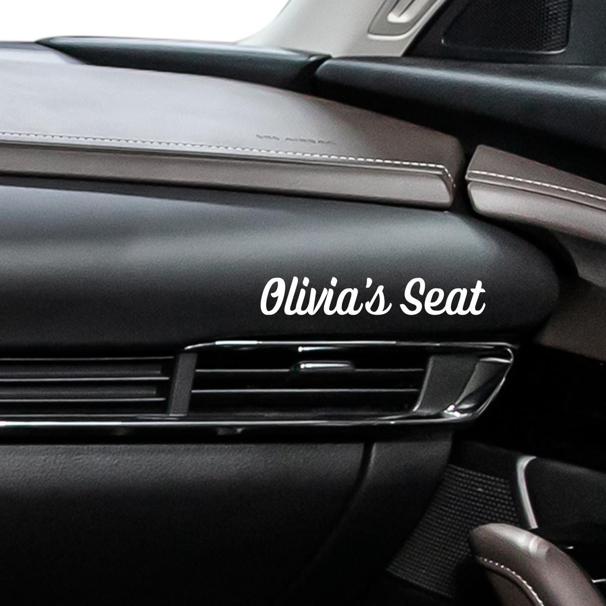 Custom Name's Seat Decal Car Sticker Car Decal Bumper Sticker Vinyl ...