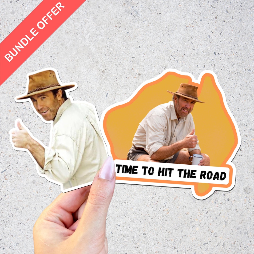 Russell Coight Bundle Time to Hit the Road Car Sticker Car Decal Bumper ...