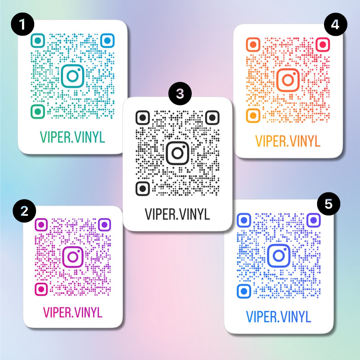 Custom Instagram QR Code Car Sticker Car Decal Bumper Sticker Social ...