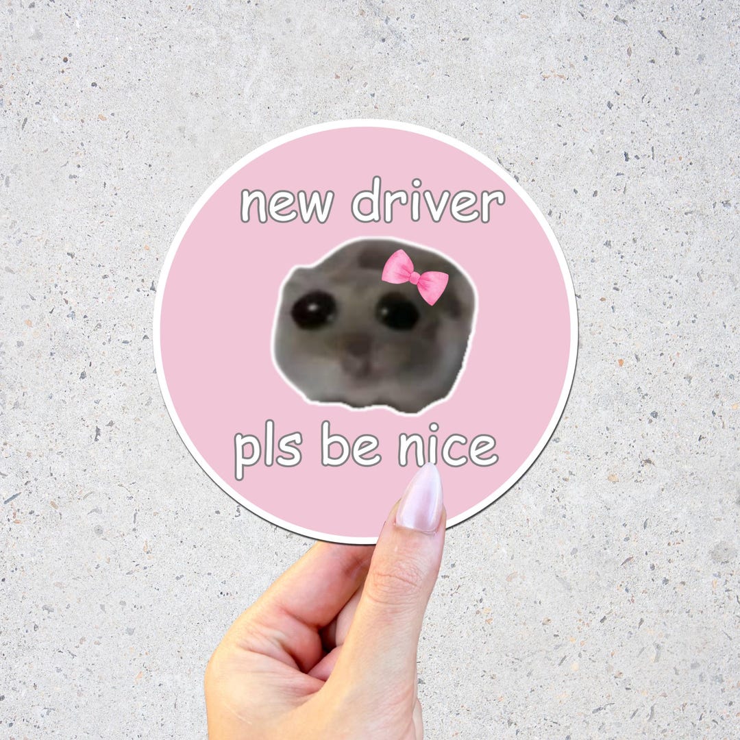New Driver Please Be Nice Sticker Car Sticker Car Decal Bumper Sticker ...