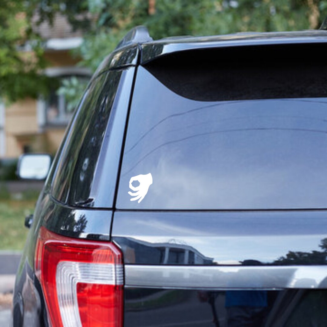 Gotcha Hand Car Sticker Car Decal Bumper Sticker Funny Car Stickers ...