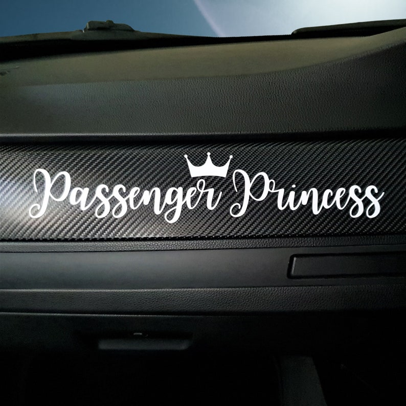 Passenger Princess Car Sticker Car Decal Bumper Sticker Girlfriend ...