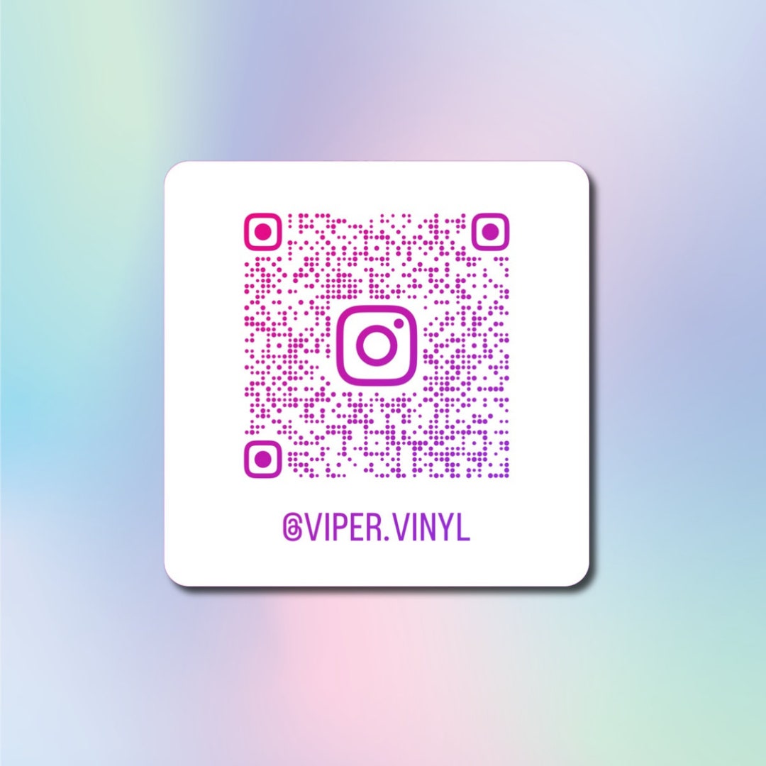 Custom Instagram QR Code Car Sticker Car Decal Bumper Sticker Social ...