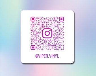 Custom Instagram QR Code Car Sticker Car Decal Bumper Sticker Social ...