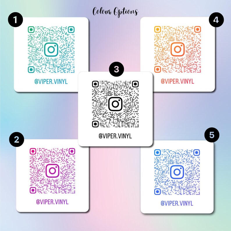 Custom Instagram QR Code Car Sticker Car Decal Bumper Sticker Social ...