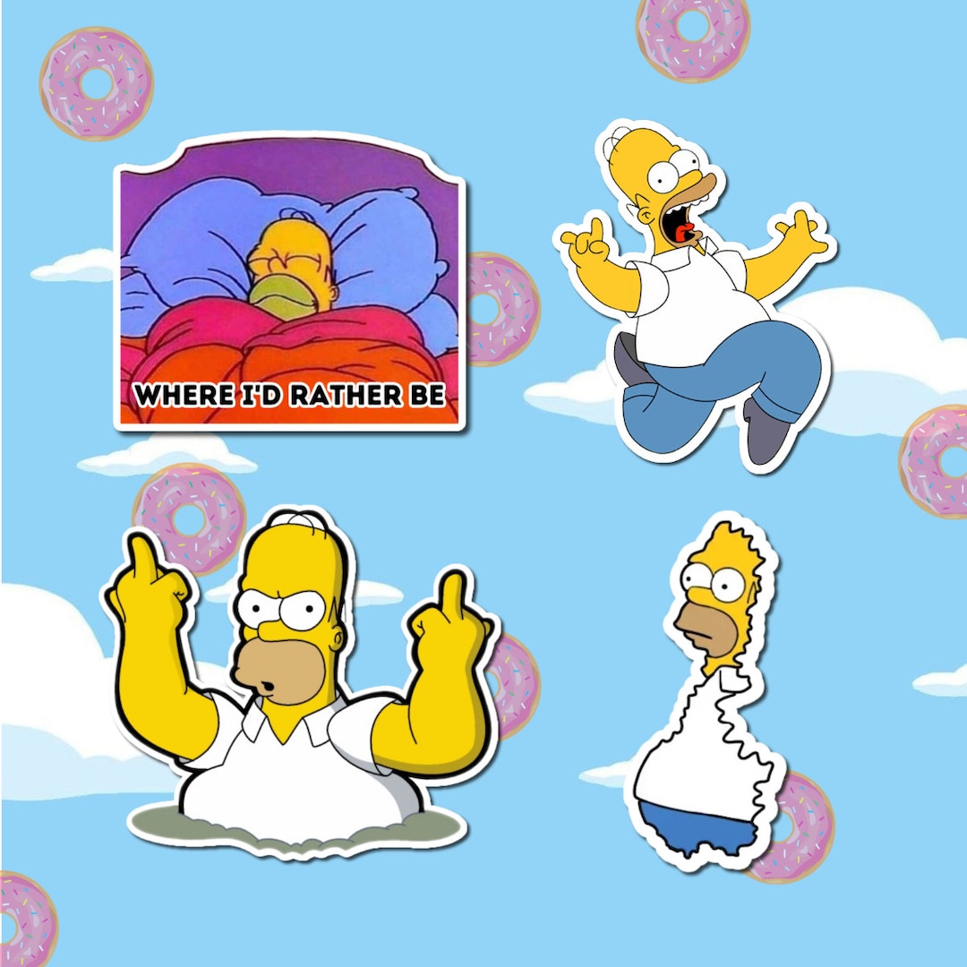 Homer Simpson Sticker Bundle Car Sticker Car Decal Bumper Sticker the ...