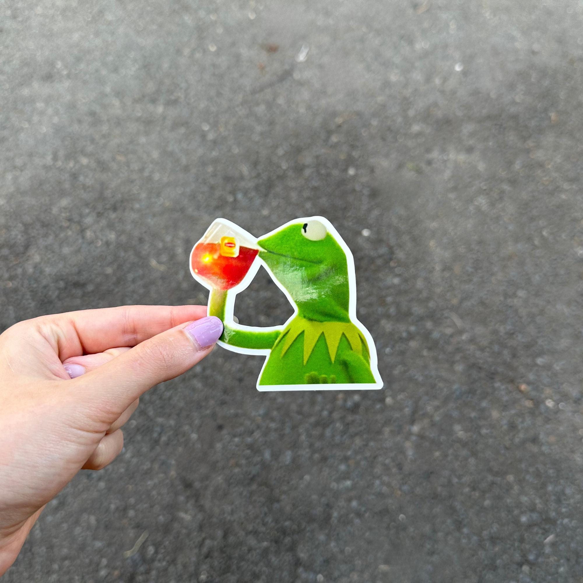 Kermit Bundle Kermit Middle Finger - Kermit Sipping Tea - Car Sticker ...