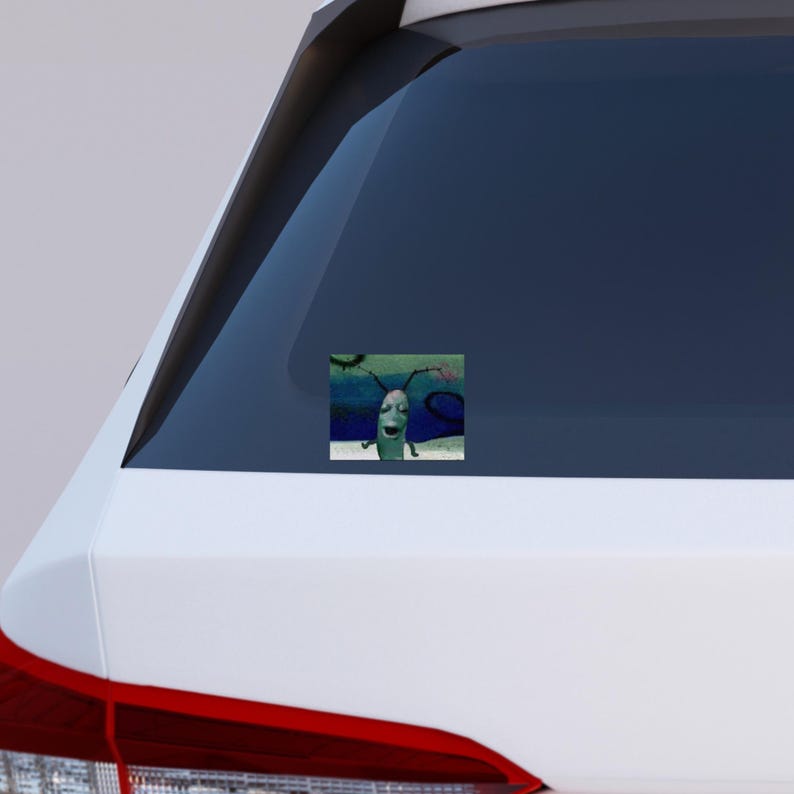 Plankton Meme Sticker Car Sticker Car Decal Bumper Sticker Funny Car ...