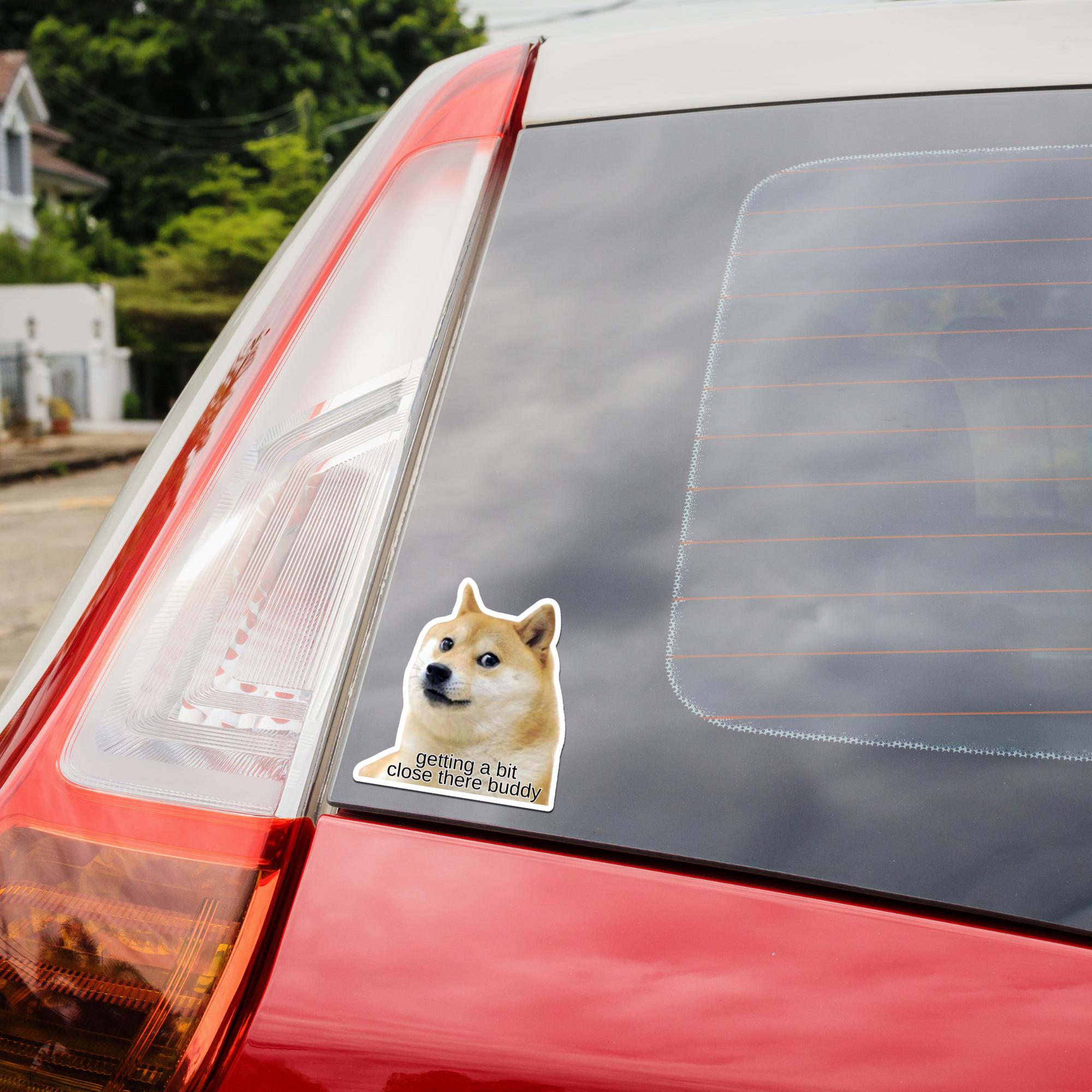 Doge Meme Sticker Car Decal Bumper Sticker Funny Car Stickers Meme ...