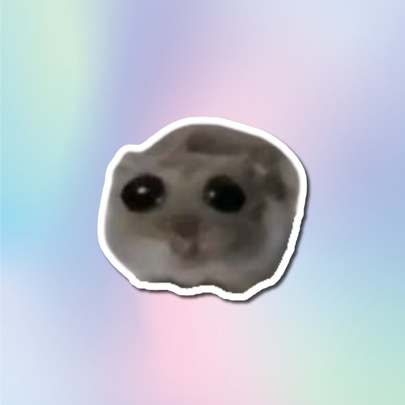 Sad Hamster Car Sticker Car Decal Bumper Sticker Funny Car Stickers ...