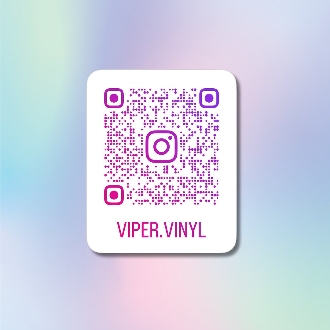 Custom Instagram QR Code Car Sticker Car Decal Bumper Sticker Social ...
