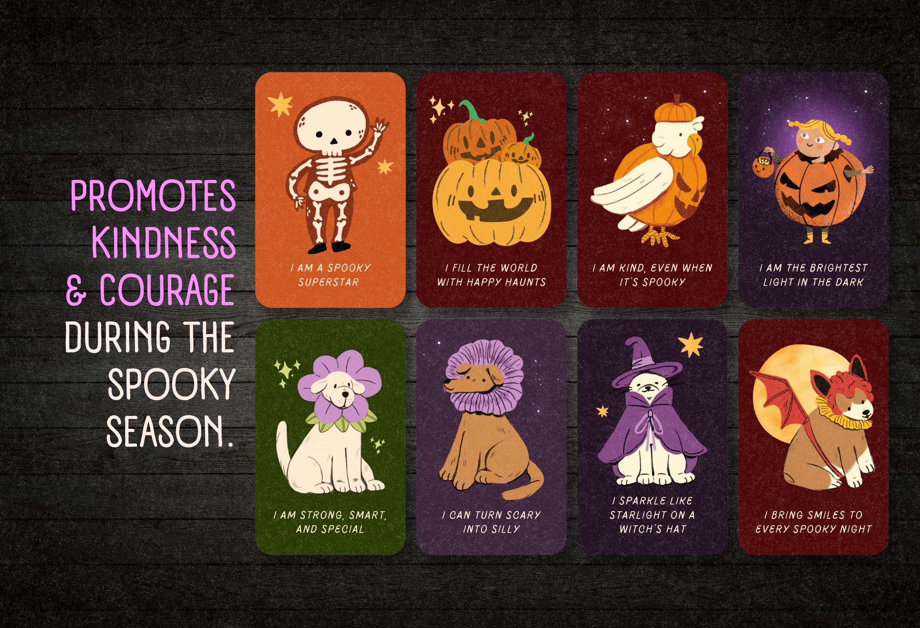 Halloween Affirmation Cards for Kids: Spooky Lunchbox Notes (digital ...