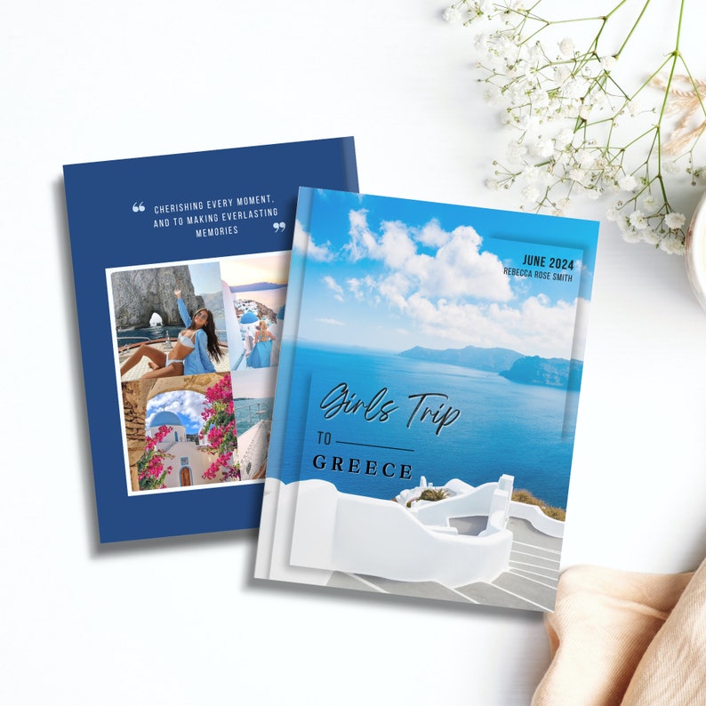 Travel Photo Album Template, Girls Trip Photobook, Decorative Custom ...