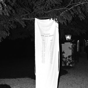 Linen Wedding Seating Chart / Table Plan - Etsy