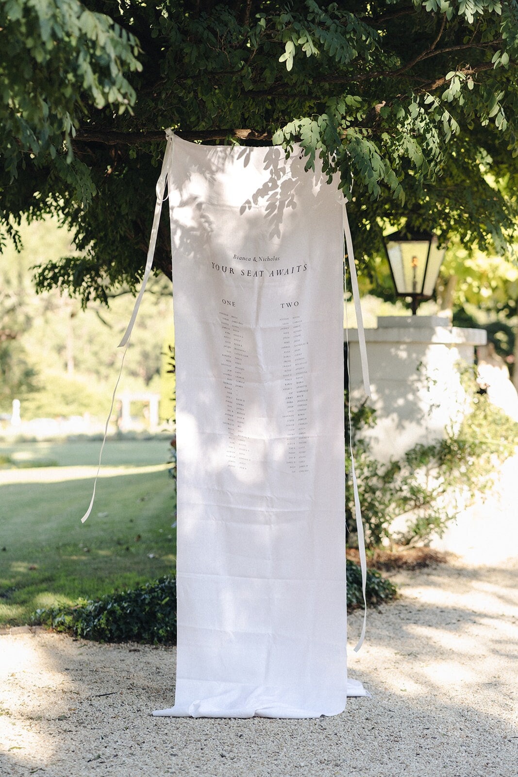 Linen Wedding Seating Chart / Table Plan - Etsy