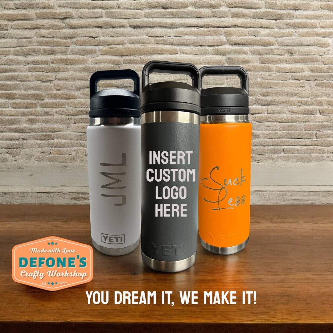 CUSTOM Yeti 18oz Engraved Rambler Water Bottle | Personalized | Unique Gift | Bachelorette ...