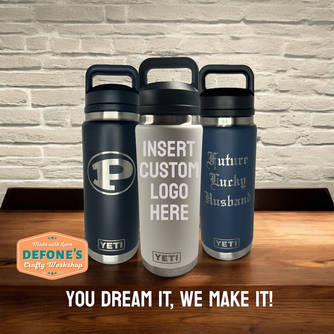 CUSTOM Yeti 36oz Engraved Rambler Water Bottle | Personalized | Unique ...