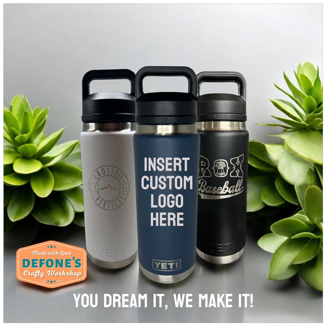 CUSTOM Yeti 46oz Engraved Rambler Water Bottle | Personalized | Unique ...