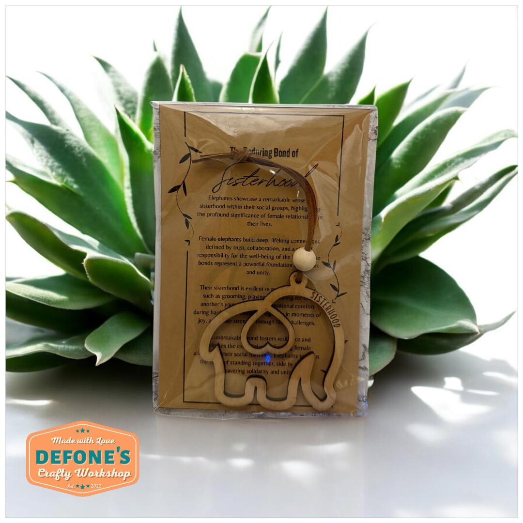 Sisterhood Elephant Ornament - Unbreakable Bond, Friendship Gift, Car ...