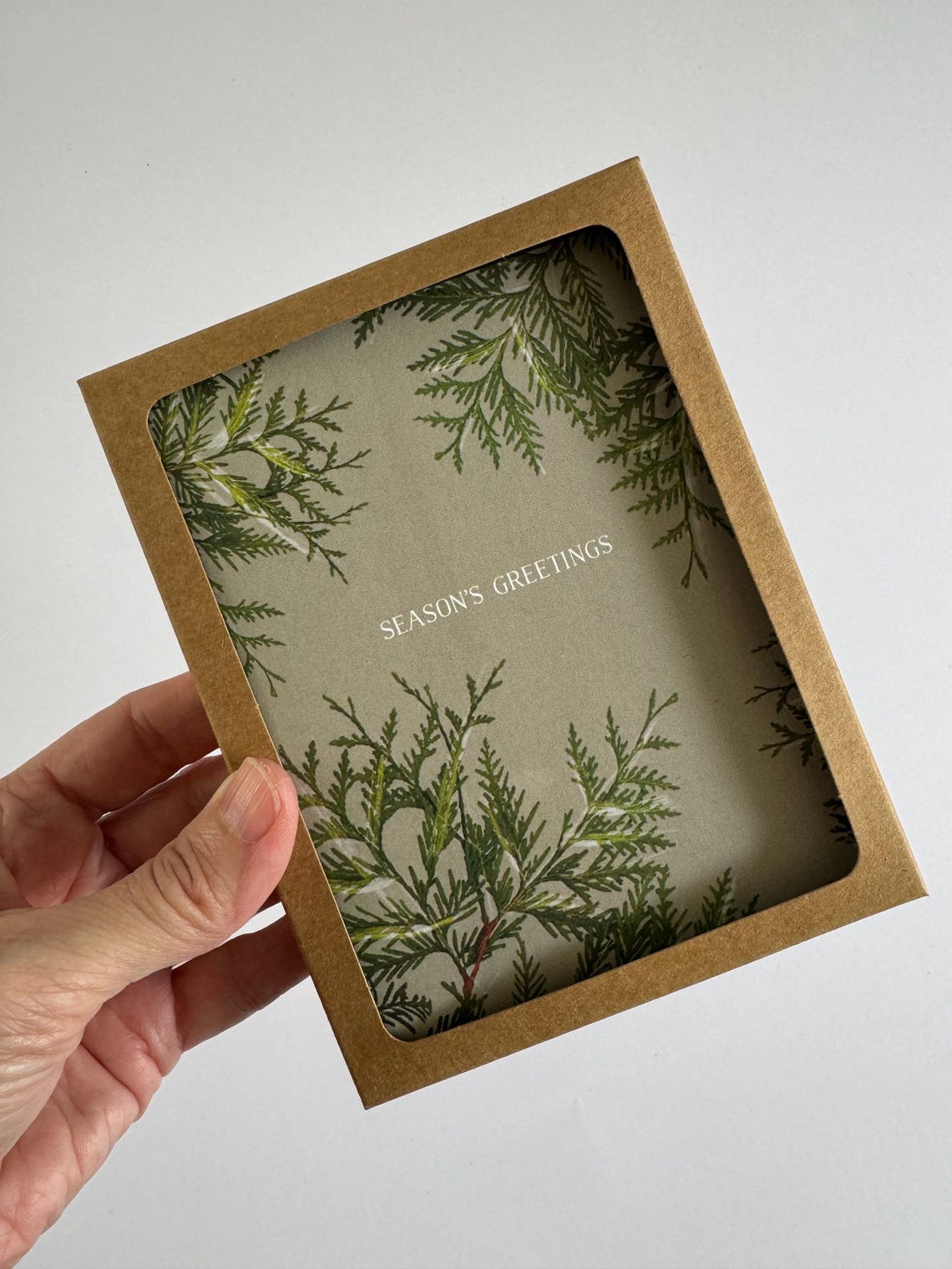 Christmas Card Boxed Set, Season's Greetings - Etsy