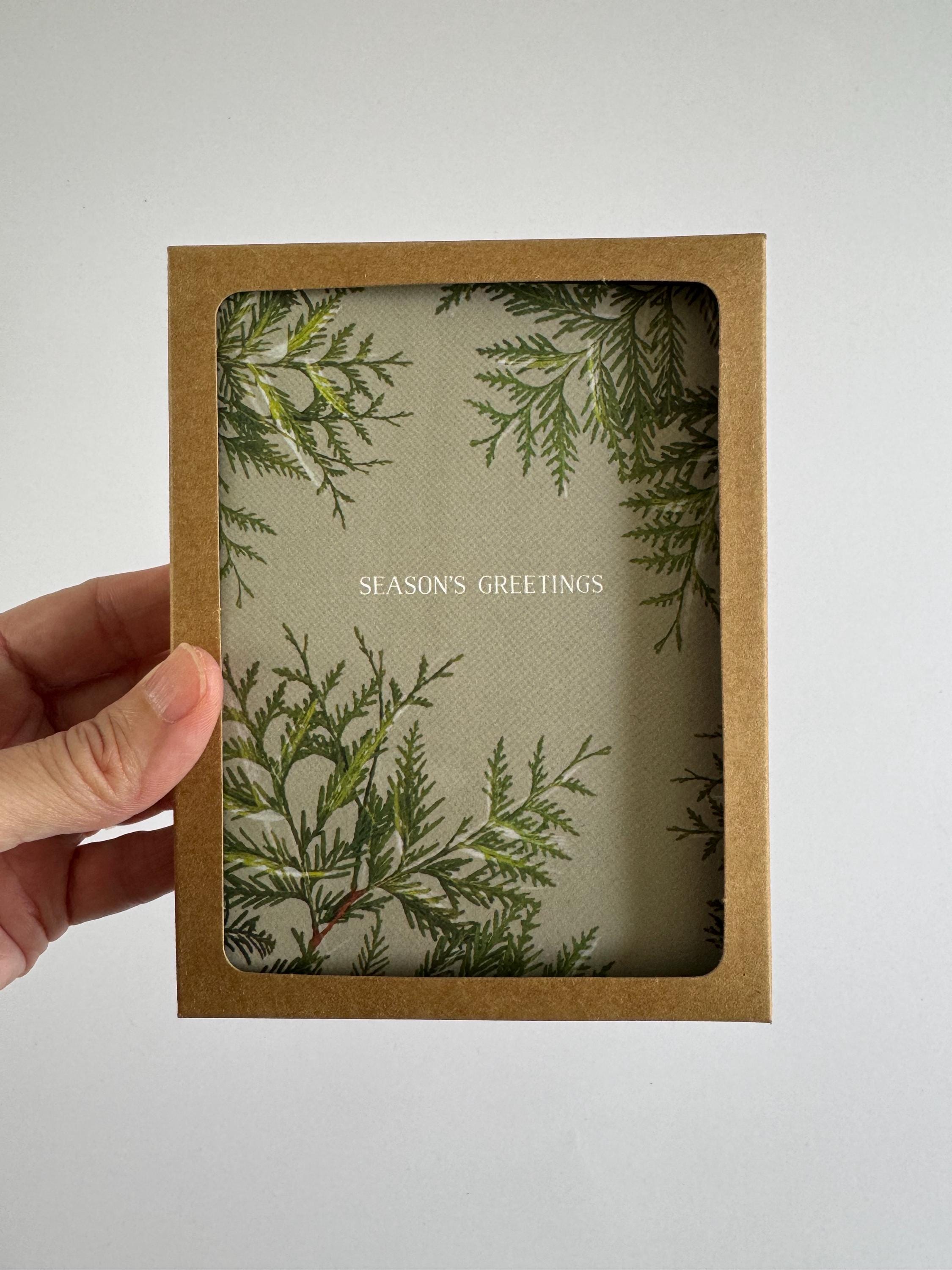 Christmas Card Boxed Set, Season's Greetings - Etsy