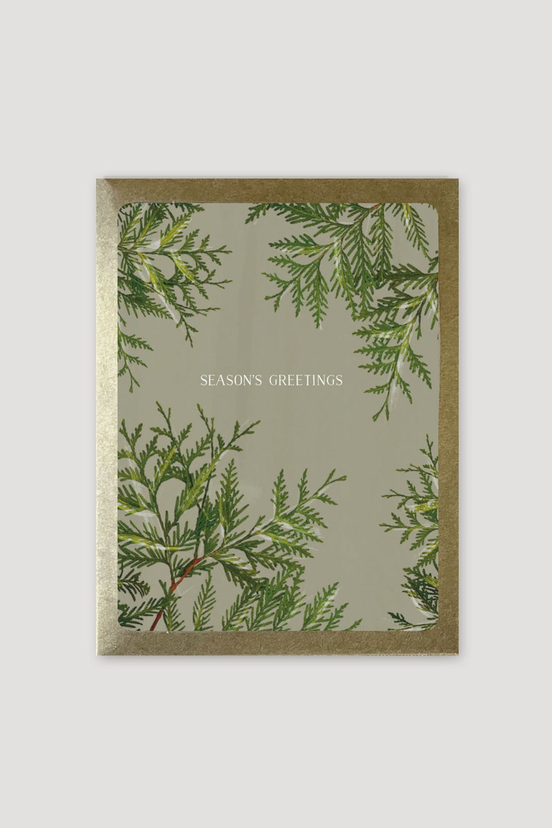 Christmas Card Boxed Set, Season's Greetings - Etsy