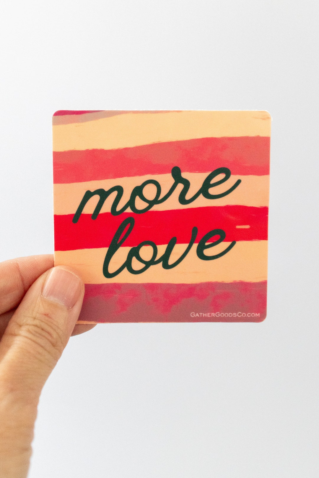 Love Sticker, Rainbow Sticker, Sticker for Laptop Aesthetic, Striped ...