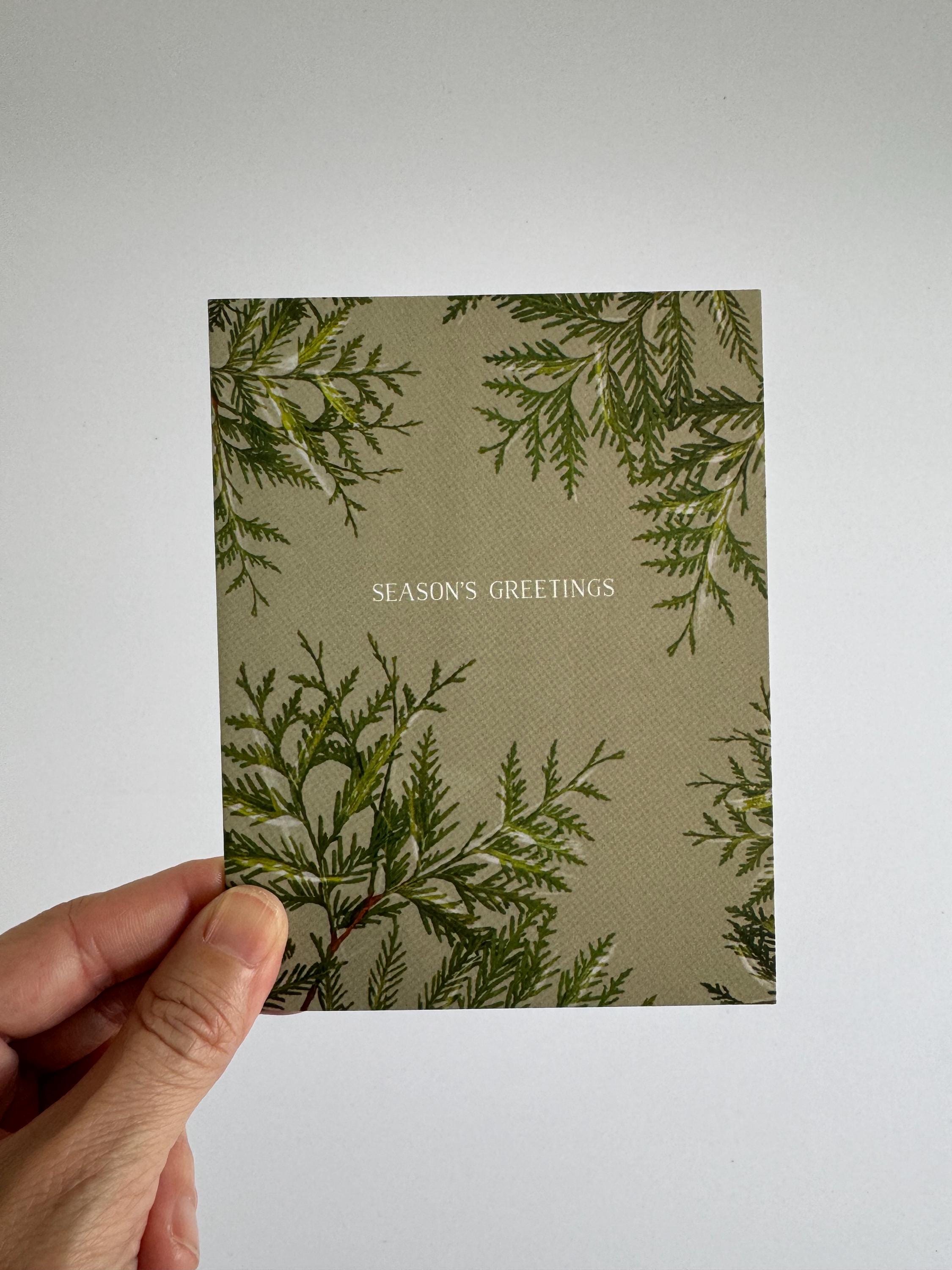 Christmas Card Boxed Set, Season's Greetings - Etsy