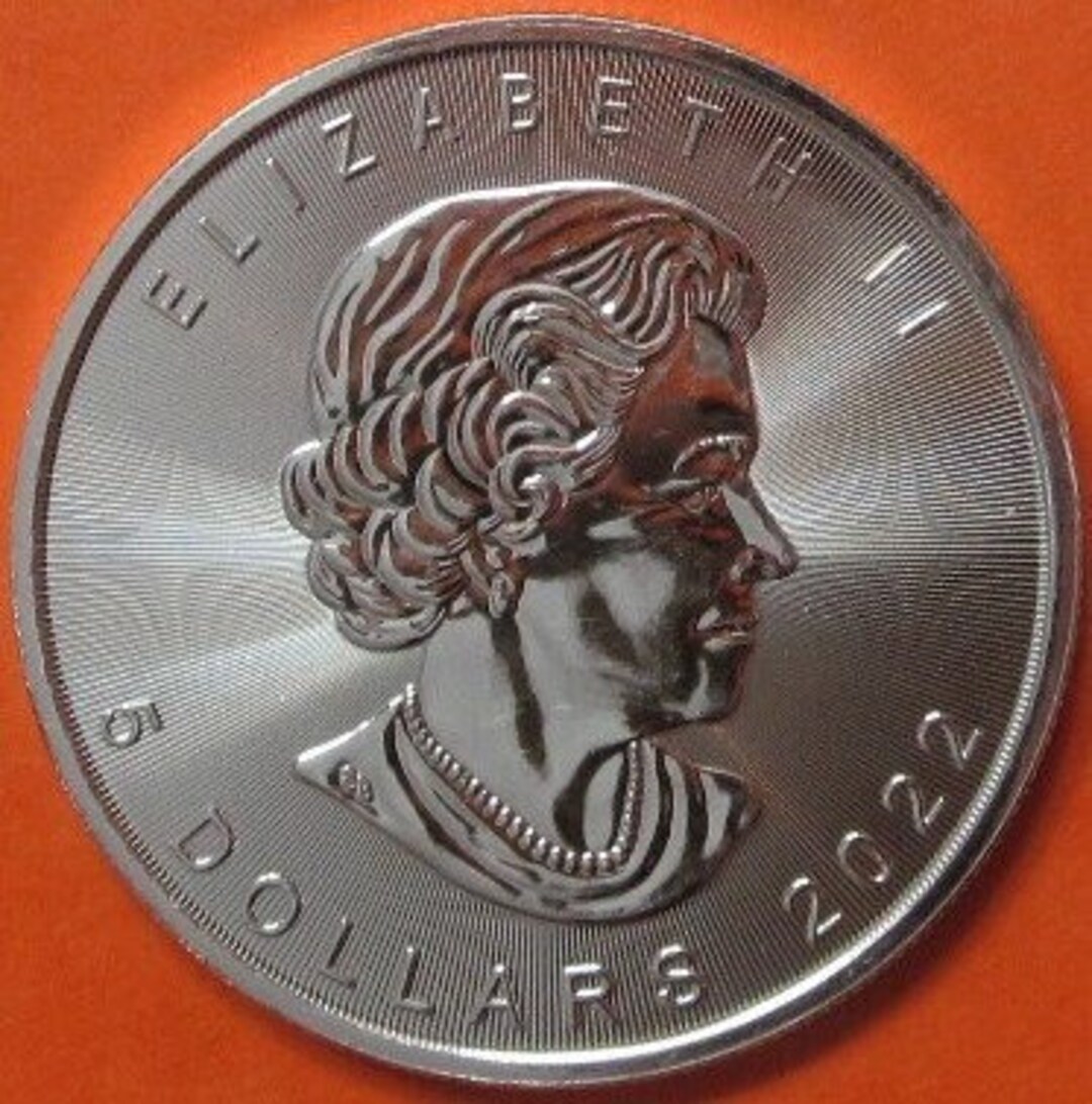 2022 1 Oz Canadian Silver Maple Leaf Coin 9999 Fine Silver B/U - Etsy
