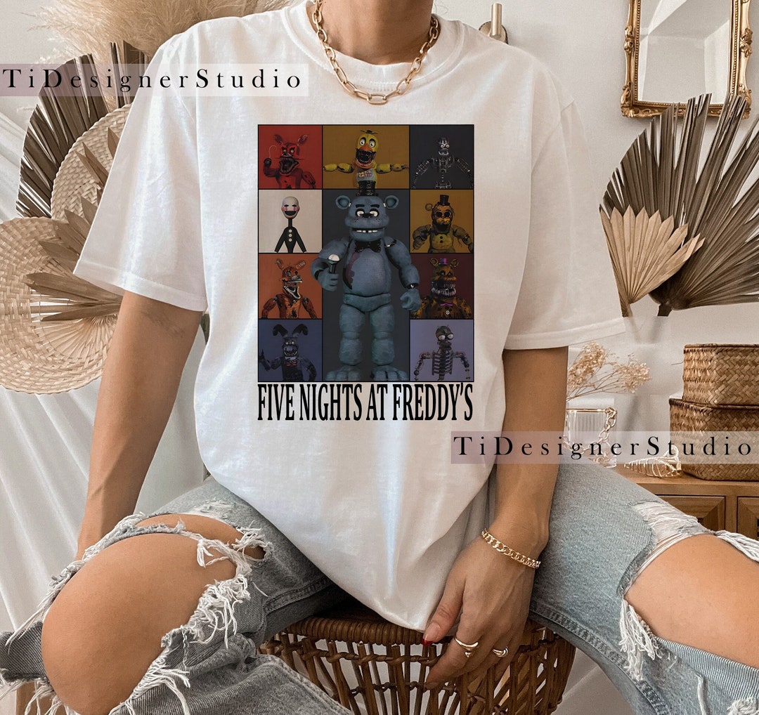 Five Nights at Freddy's Shirt Gift Merch for Video Game Fans, Freddy ...