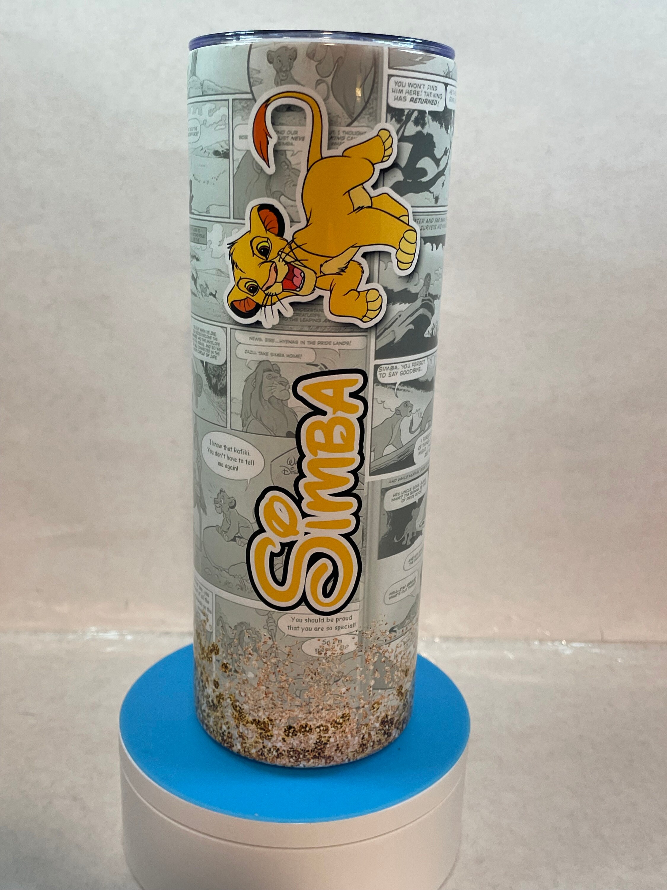 Simba Tumbler. Disneys the Lion King Tumbler. Comic Strip 20 Ounce ...