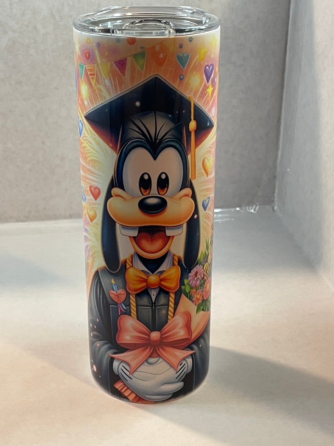 Graduation Goofy Tumbler 20 Ounce Skinny Straight Stainless Steel ...