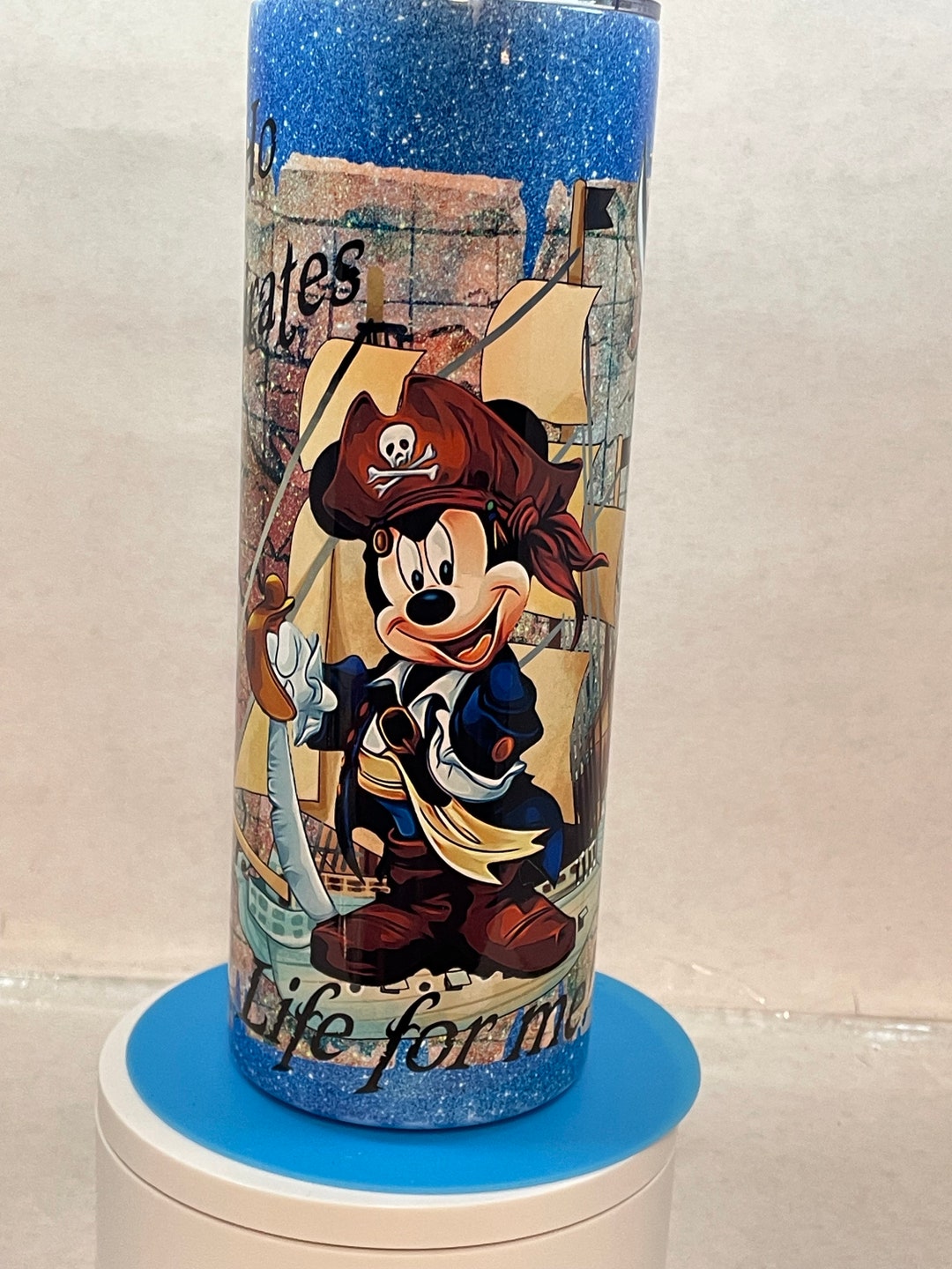 Pirate Mickey Mouse Tumbler Yo Ho Ho It’s a Pirates Life for Me! 20 ...