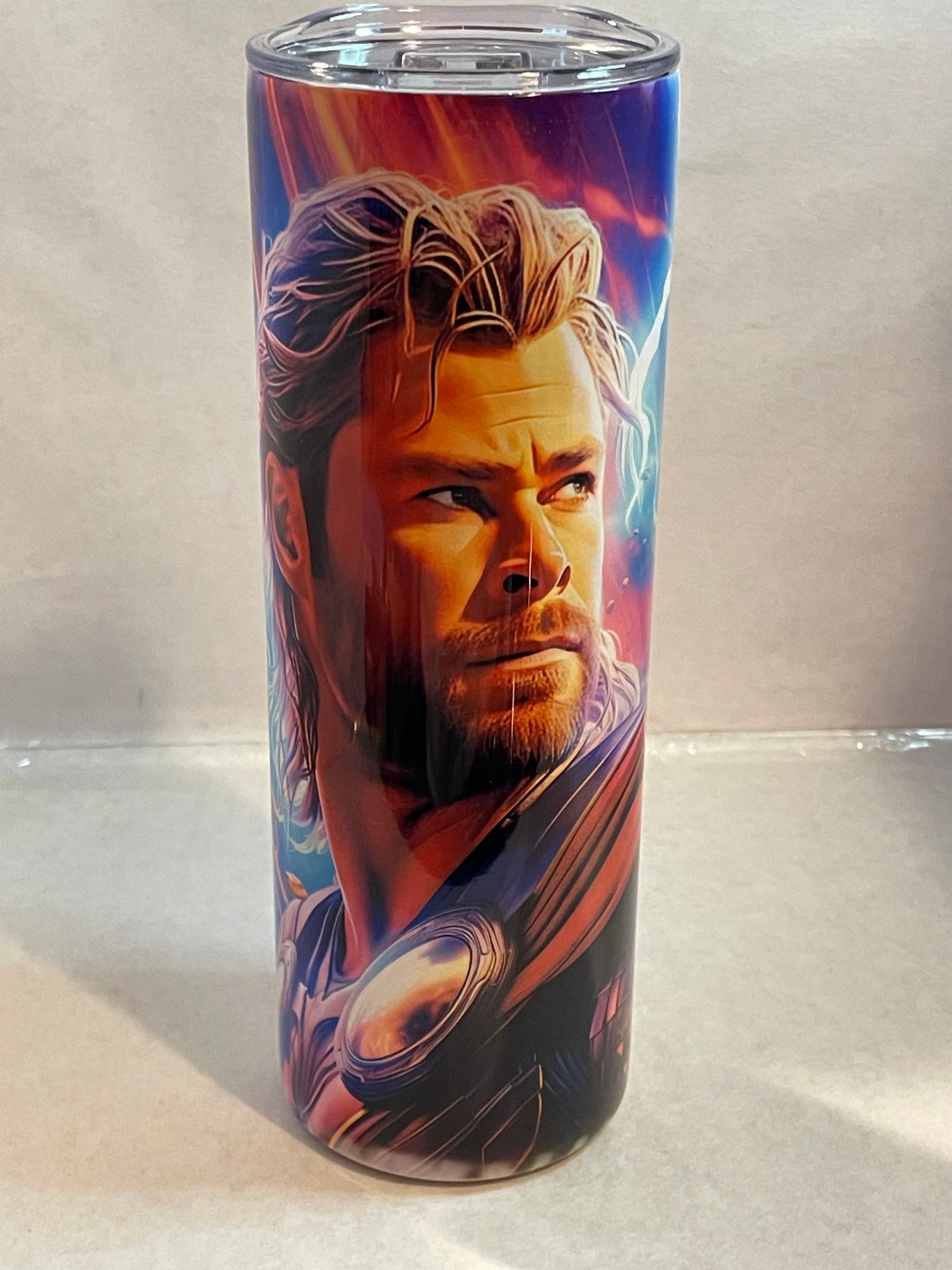 Thor Tumbler. God of Thunder. Marvel Superhero 20-ounce Straight Skinny ...