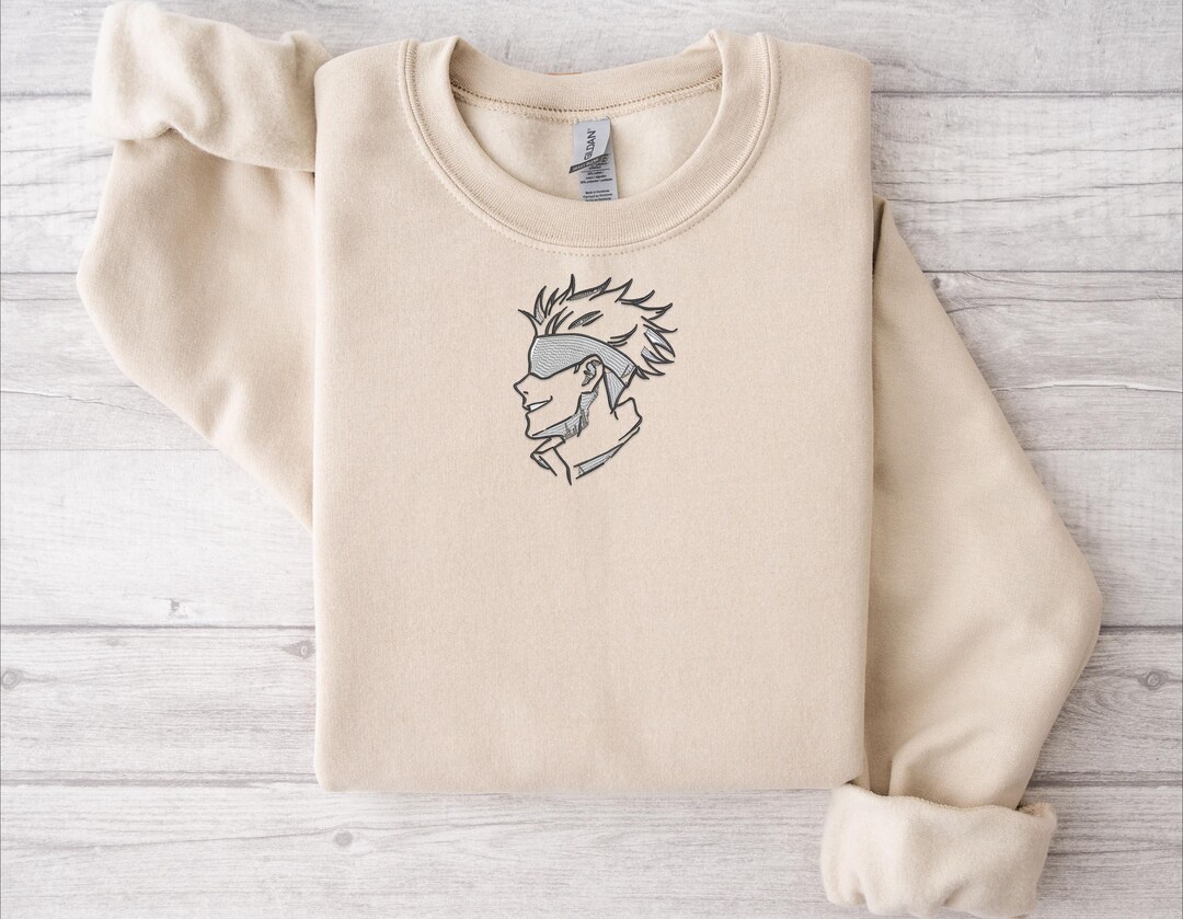 Gojo Satoru JJK Embroidered Sweater, Toji Fushiguro Gift Sweater, the ...