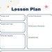 5 Pcs Lesson Plan Template, Lesson Planner Printable, Homeschool ...