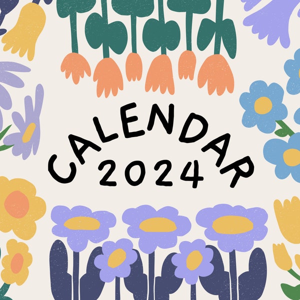 Printable 2024 Calendar - Etsy