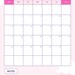 Pastel Pink Cute Illustrative 2024 With Notes Calendar A4 PDF 2024 ...