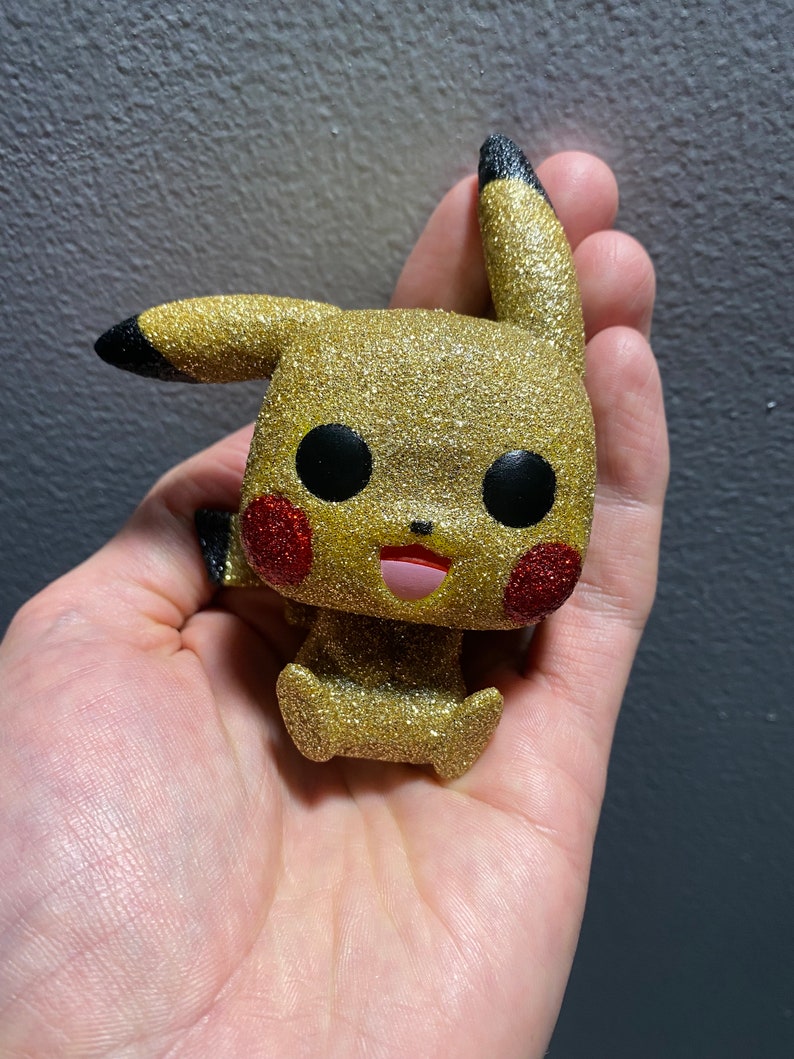 Pokémon Pikachu Shiny Custom Diamond Glitter Funko Pop - Etsy