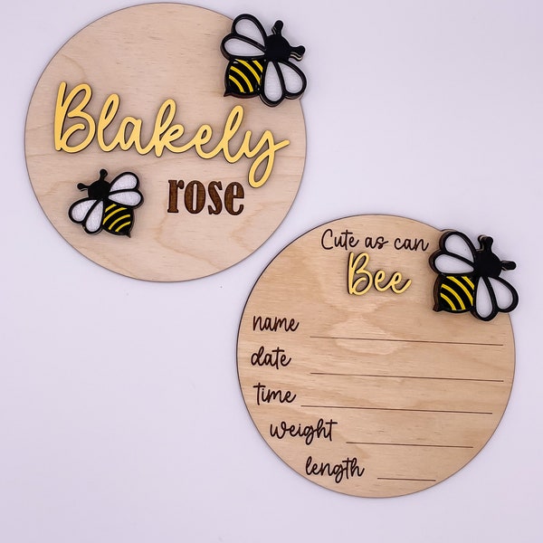 Bumble Bee Baby Nursery Sign - Etsy