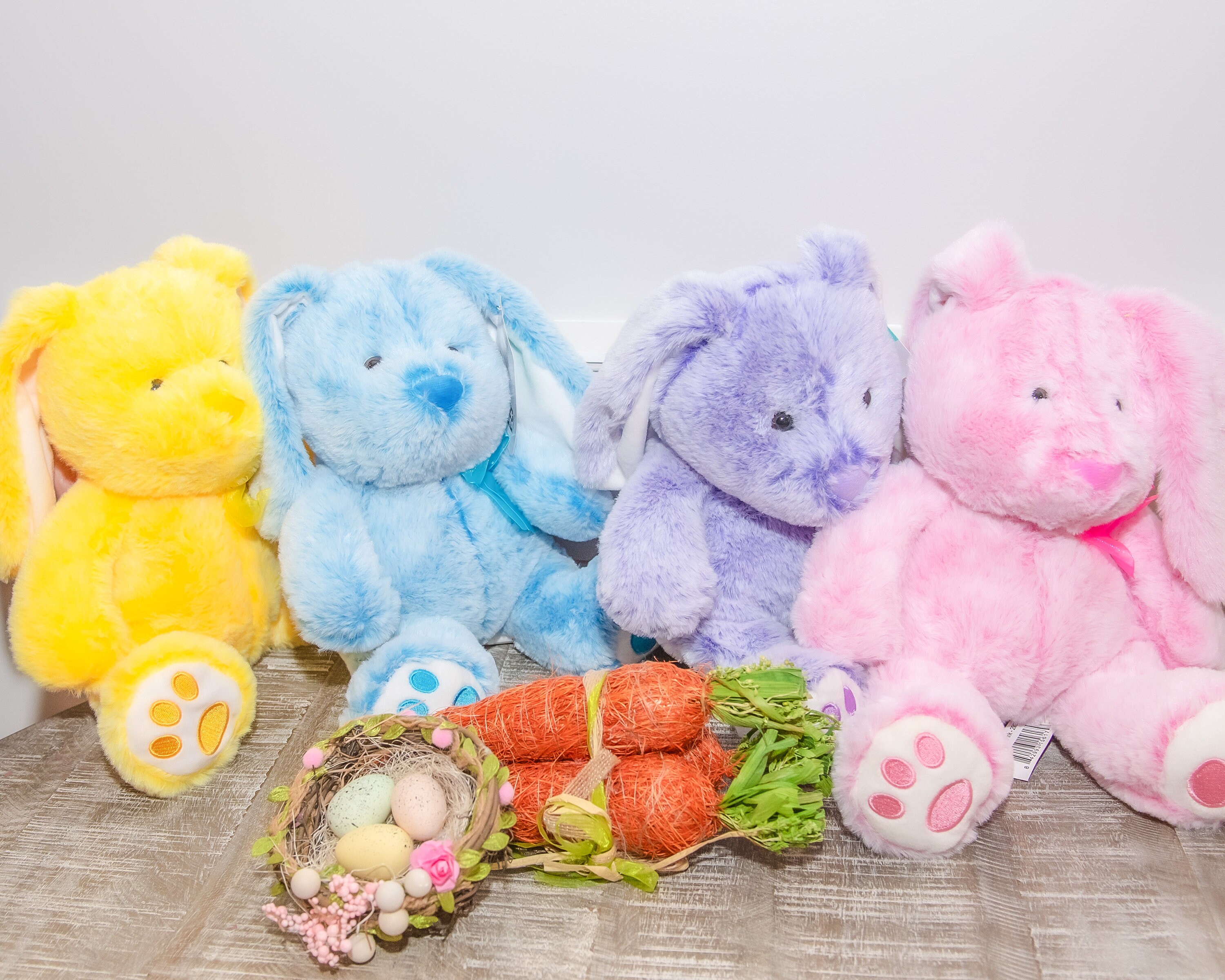 Plush Easter Bunny With Name, 10 Inch Sitting Medium Soft Stuffed ...