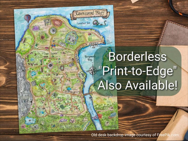 Ravenswood Bluff Fantasy Map (prints) (botc Blood on the Clocktower ...