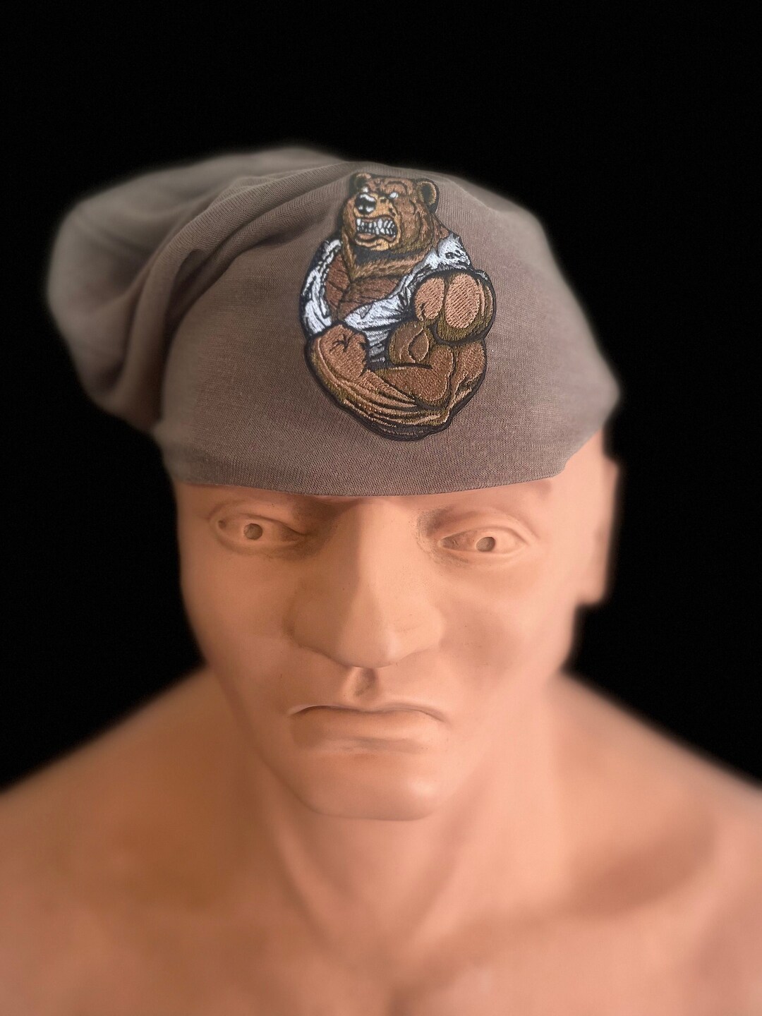 Bodybuilding Beanie - Muscle Bear Brown Skull Cap - Etsy