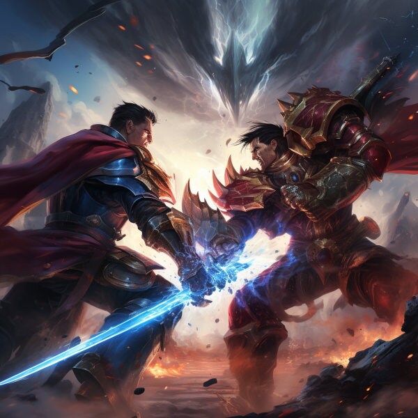 Garen Vs Darius Poster