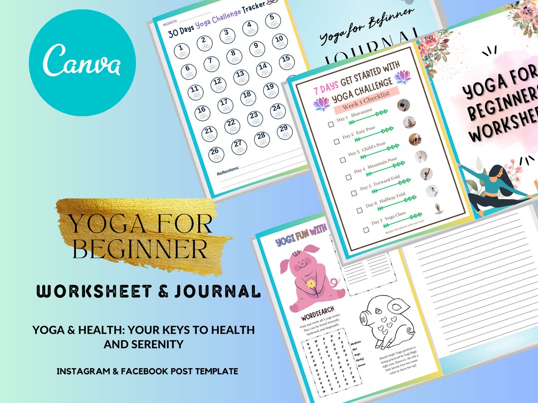 Yoga & Meditation Worksheet,journal for Yoga Coach Rebrandable Coaching ...
