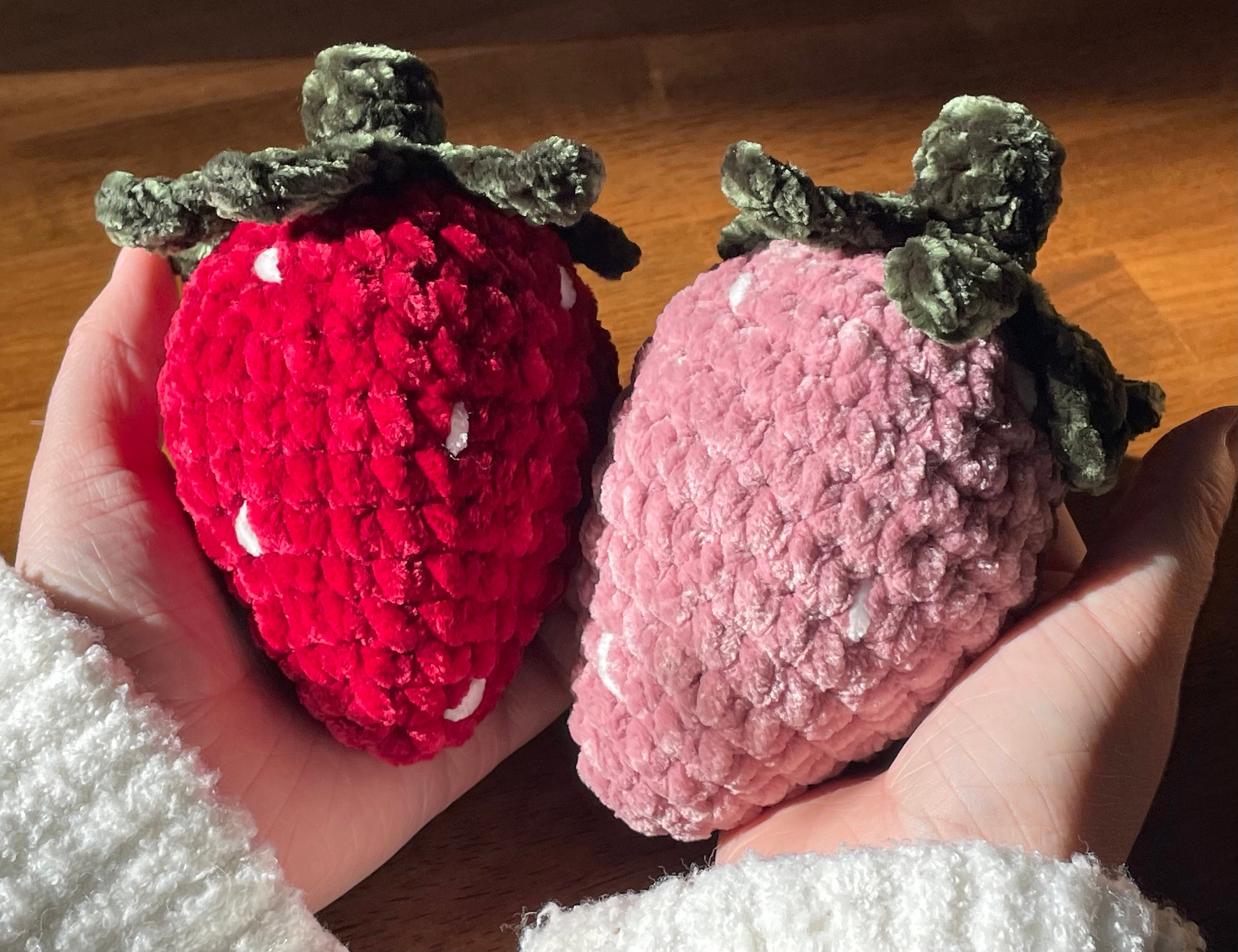 Crochet Strawberry Plushie Pattern - Etsy