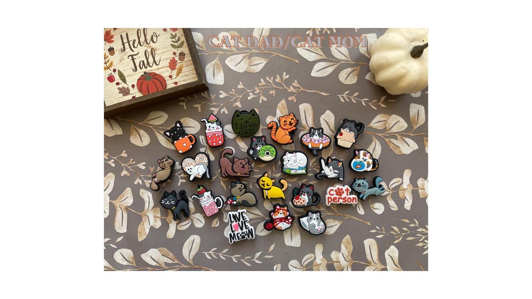 Cat Dad/cat Mom NEW SET Croc Charms - Etsy